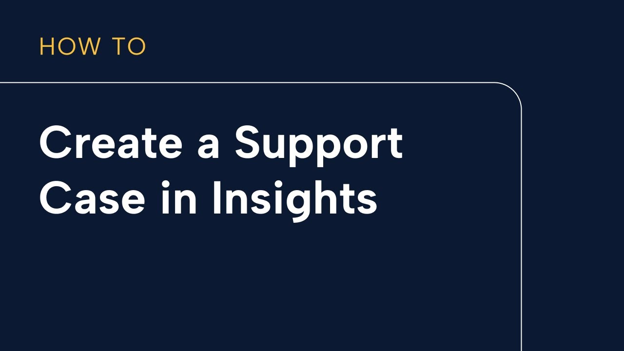 Create a Support Case in Modisoft Insights