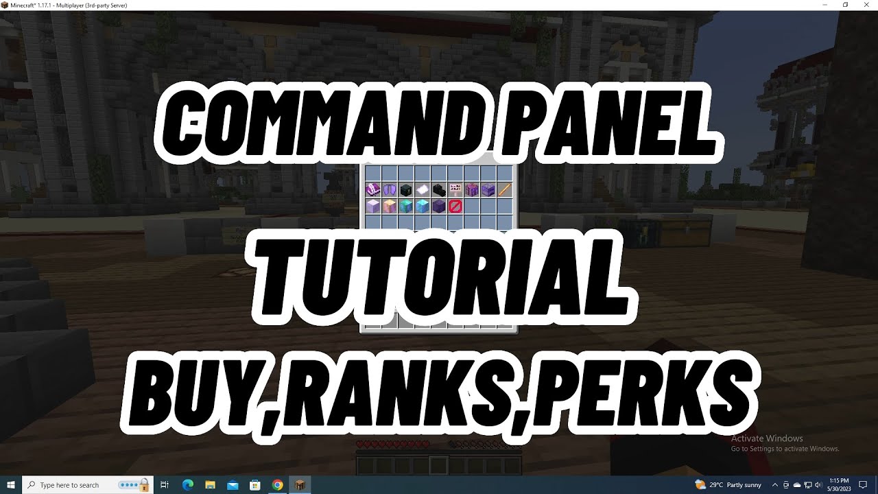Minecraft Plugin CommandPanel Tutorial