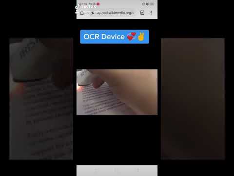Optical character recognition device (OCR) , what is use of OCR