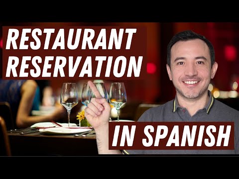 How to make a restaurant reservation in Spanish | Spanish travel vocabulary