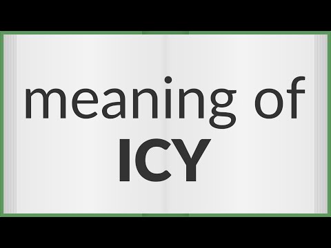 Icy | meaning of Icy