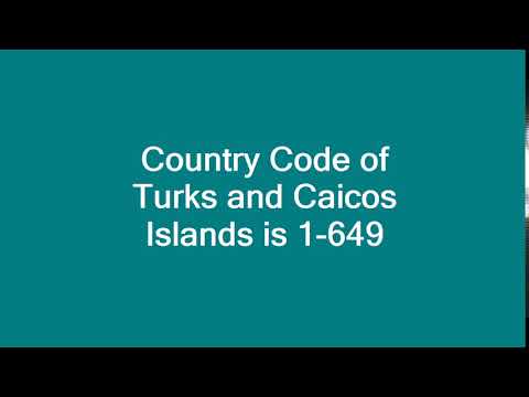 Country Code of Turks and Caicos Islands is 1 649