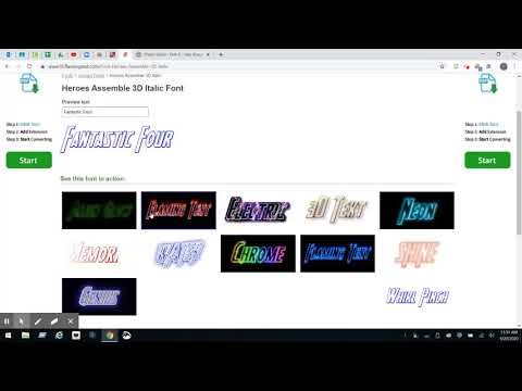 Fonts and Flaming Text
