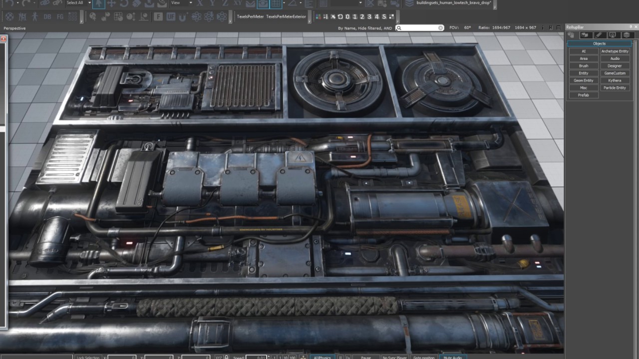 Paneling texture (Parallax occlusion mapping)