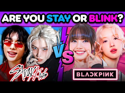 STRAY KIDS vs BLACKPINK: Are You a STAY or BLINK? ❤️🤔🩷 K-POP QUIZ GAME