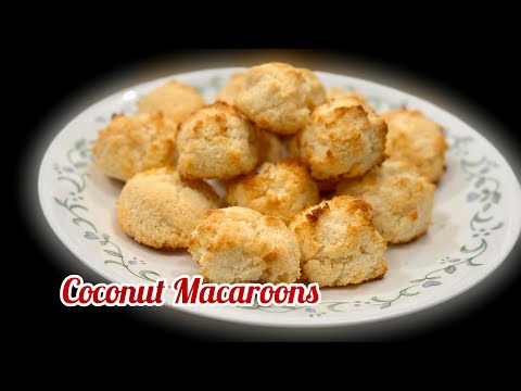 Easy Coconut Macaroons Recipe/so delicious/ No flour cookies recipe #lazeezpakwaanwithbushra