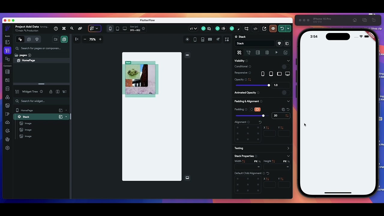 FlutterFlow Stack Widget Tutorial | Overlapping Widgets, Positioning, and Advanced Layouts
