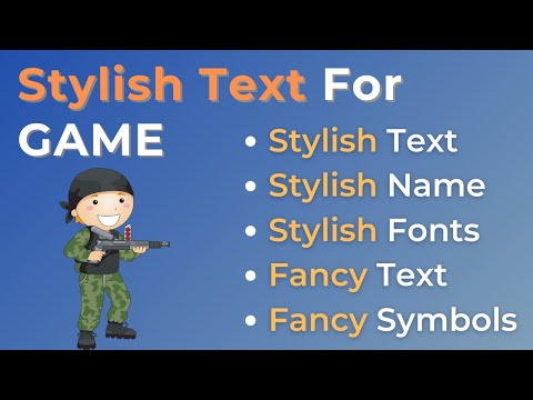 How To Create Stylish Text , Stylish Symbols , Fancy Fonts For Game ? | Best Stylish text Generator