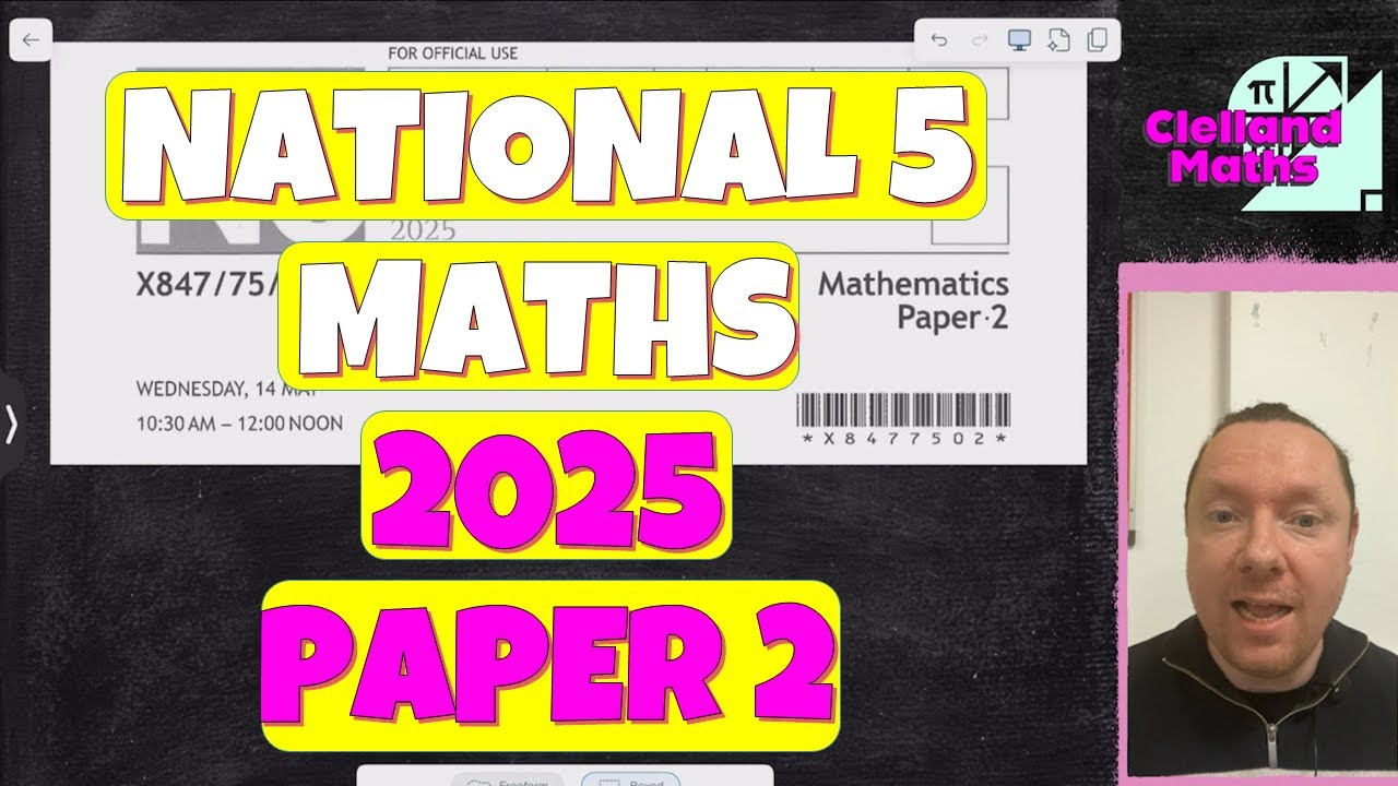 SQA National 5 Maths 2025 Paper 2 Full Solutions