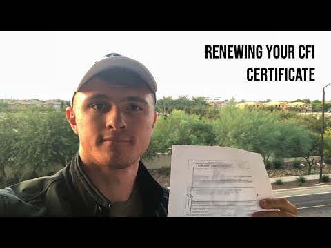 Renewing Your CFI Certificate - American Flyers FIRC Review