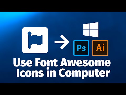 How to use Font Awesome Icons in Photoshop and Illustrator