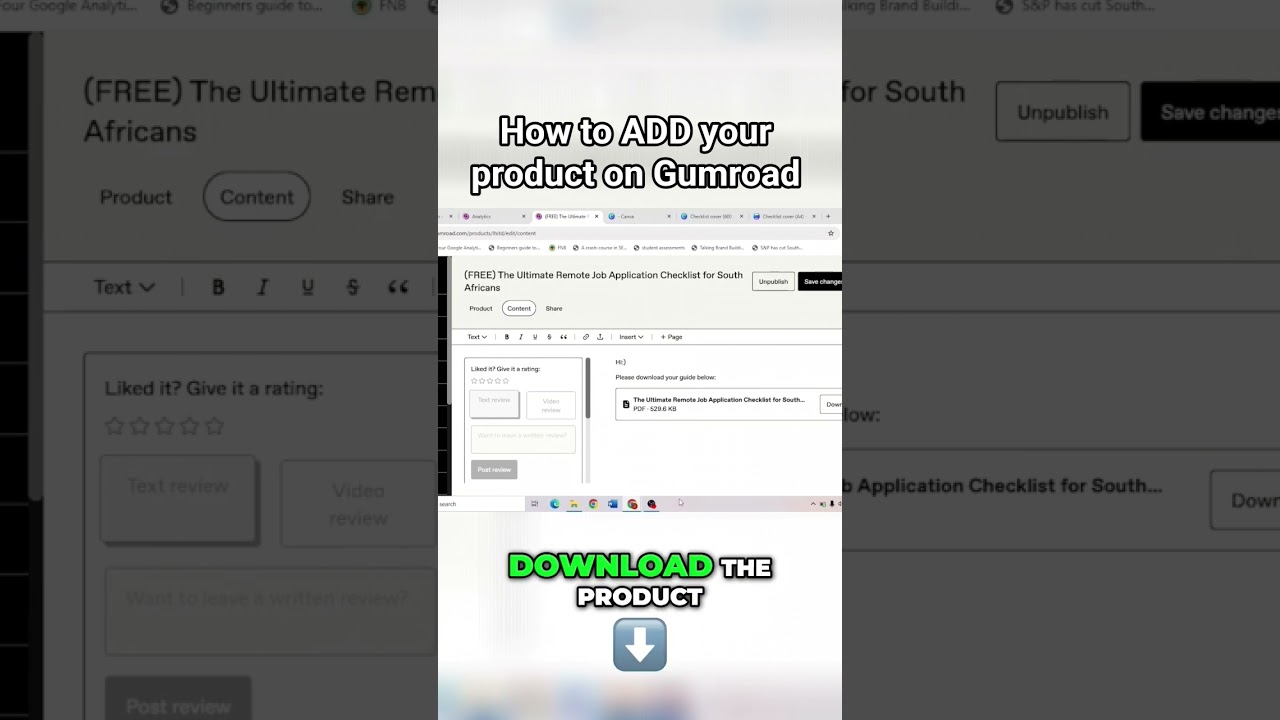 How to add your products on Gumroad #digitalproducts #gumroad #sellingpdfs #sellingonline