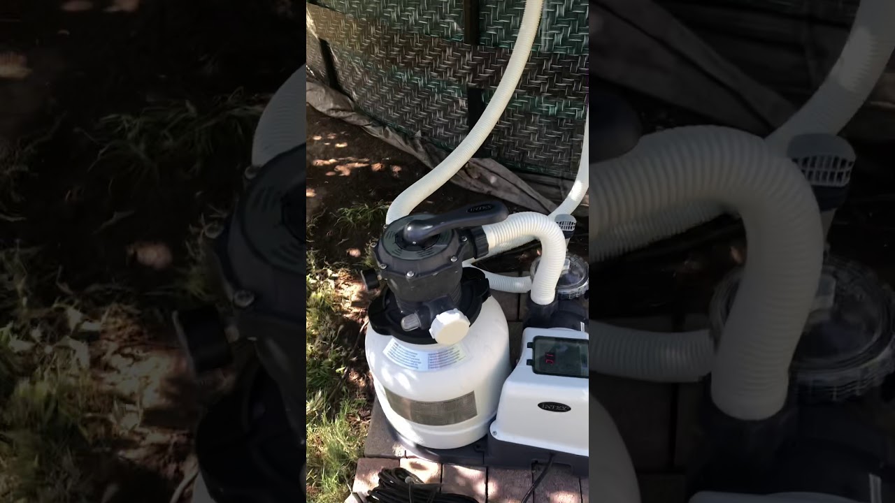 Convert summer waves pool to an intex filter. (Super easy)