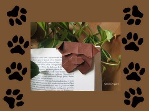 Origami Bulldog Bookmark – Do It And How