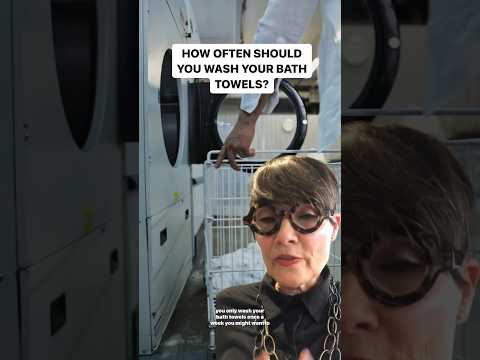 How often should you wash your bath towels? #towels #cleaning #cleaningtips #laundry #germs