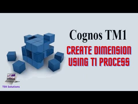 IBM Cognos TM1 Tutorial : TI Process - How to create TM1 Dimension using turbointegrator process