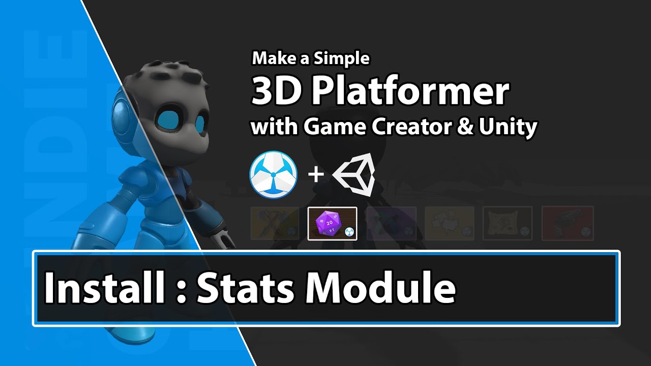 Unity Game Creator Tutorial - Installing Stats Module - 23 - Make a 3D Platformer