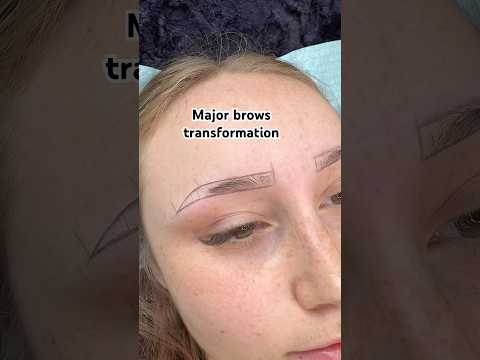Major brows transformation | microshading #microblading #brows #eyebrows #beforeandafter #makeup