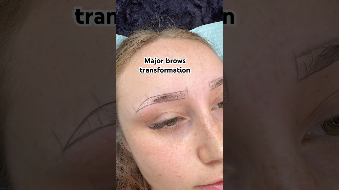Major brows transformation | microshading #microblading #brows #eyebrows #beforeandafter #makeup