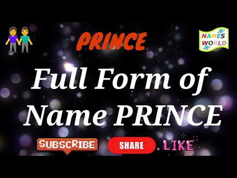 Full Form, Meaning and Lucky Number of Name PRINCE