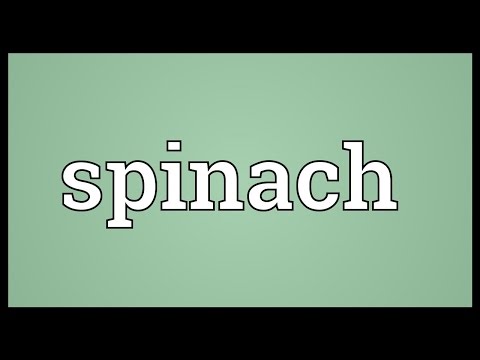 Spinach Meaning