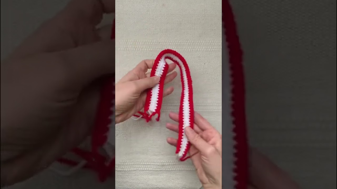 How to Crochet a Candy Cane | #amigurumi