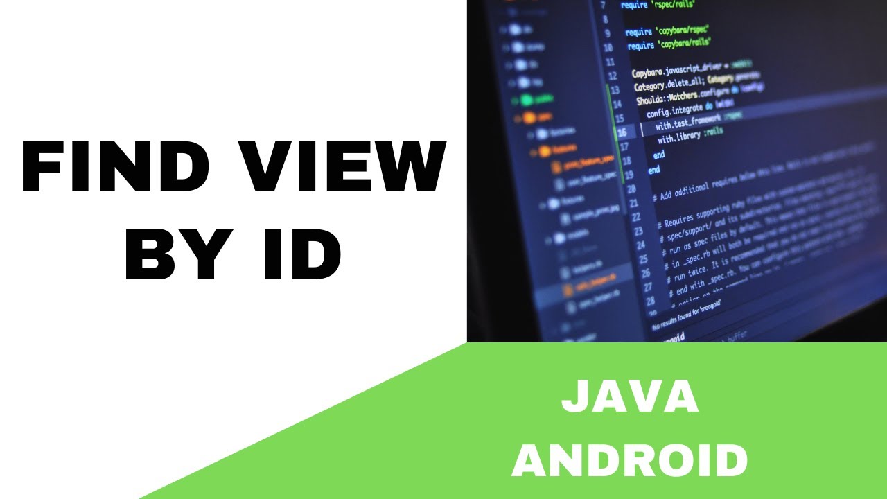 ANDROID - FINDVIEW BY ID TUTORIAL IN JAVA