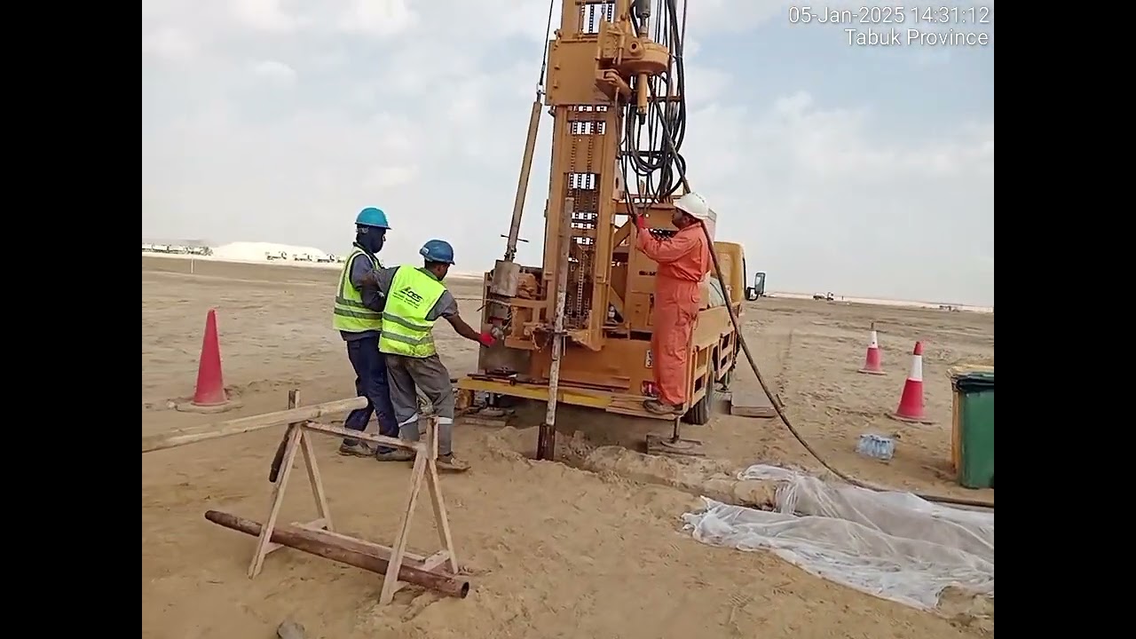 Geotechnical Investigation work going on..