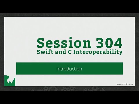 Learn Swift and C Interoperability 2016 RWDevCon Session raywenderlich com - Mind Luster