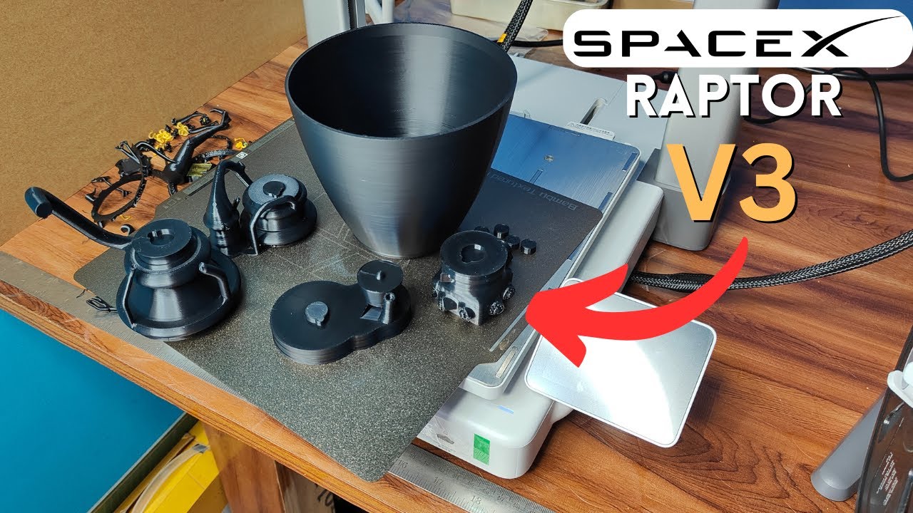 SpaceX Raptor Rocket Engine 3D print | Part 1