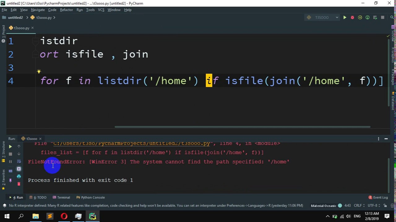 How to List all Files of a Directory in Python