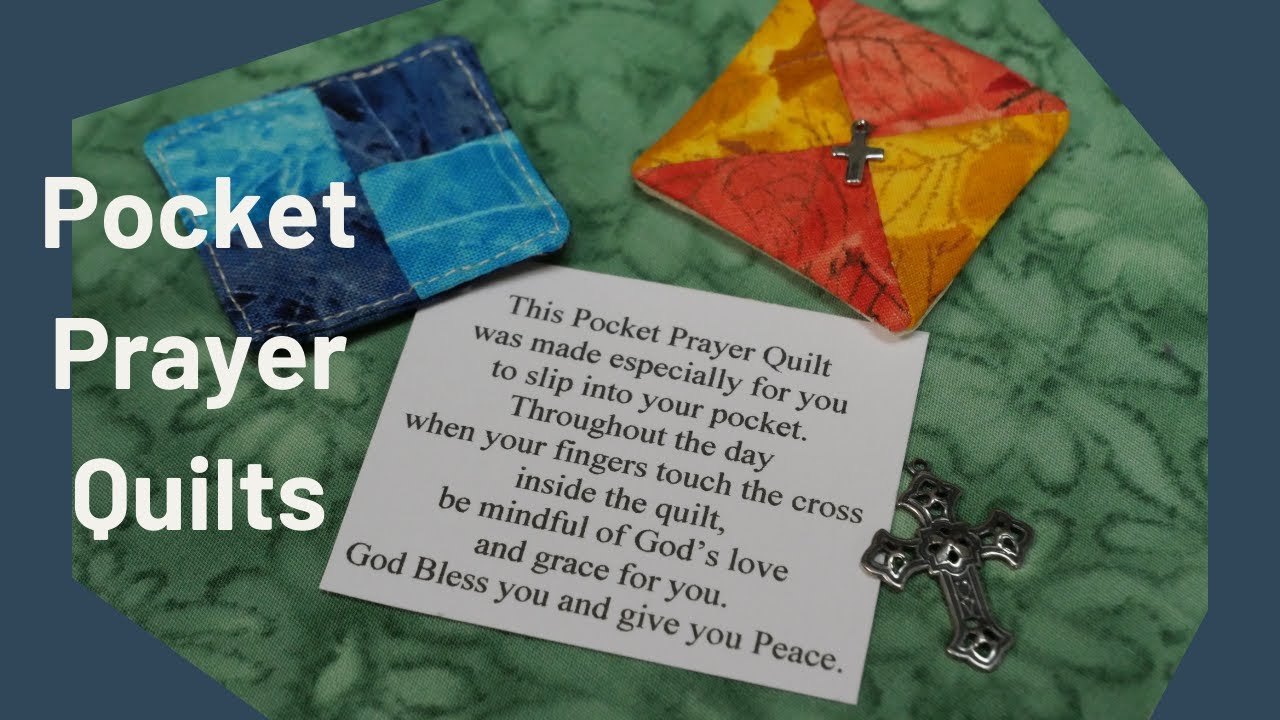 Pocket Prayer Quilts! Anyone needing a little extra love throughout their day should have one!