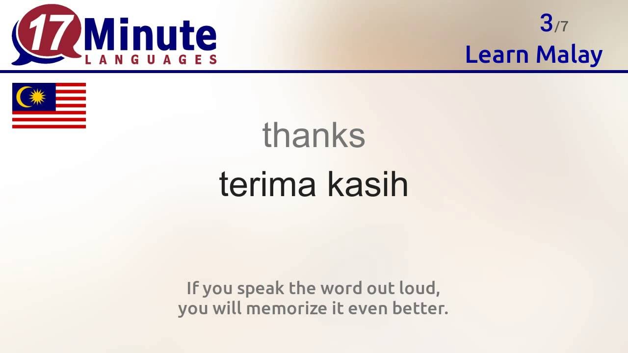 Learn Malay (free language course video)
