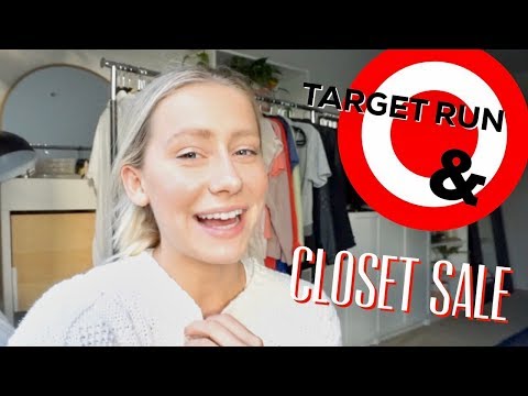 TARGET RUN & GETTING READY FOR MY CLOSET SALE