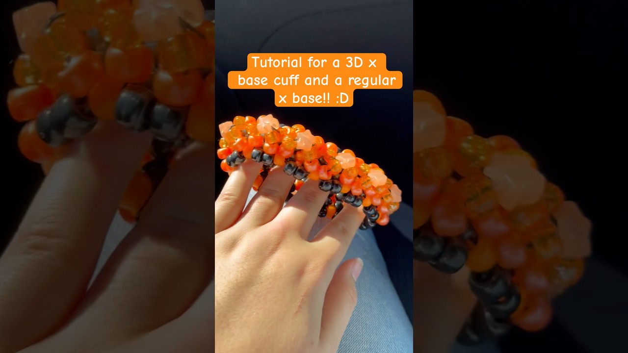 3D x base cuff tutorial and regular x base cuff tutorial!! #kandi #tutorial #howto #kandikid #xbass