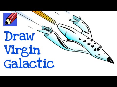 How to Draw the Virgin Galactic Spaceship Real Easy – Shoo Rayner