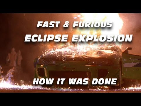 The Fast and The Furious - Brian's Eclipse Explosion Explained