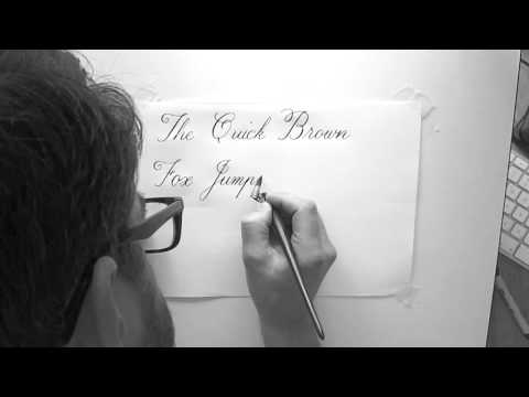 The quick brown fox - Timelapse calligraphy