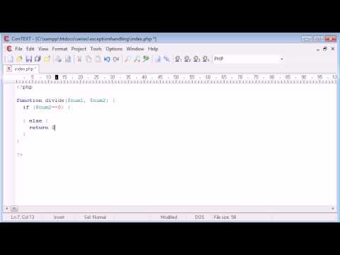 Learn Beginner PHP Tutorial 185 Throwing an Exception - Mind Luster