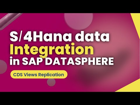 Integrate S/4HANA CDS Views with #SAP Datasphere using business content