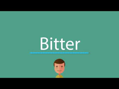 How to say Bitter