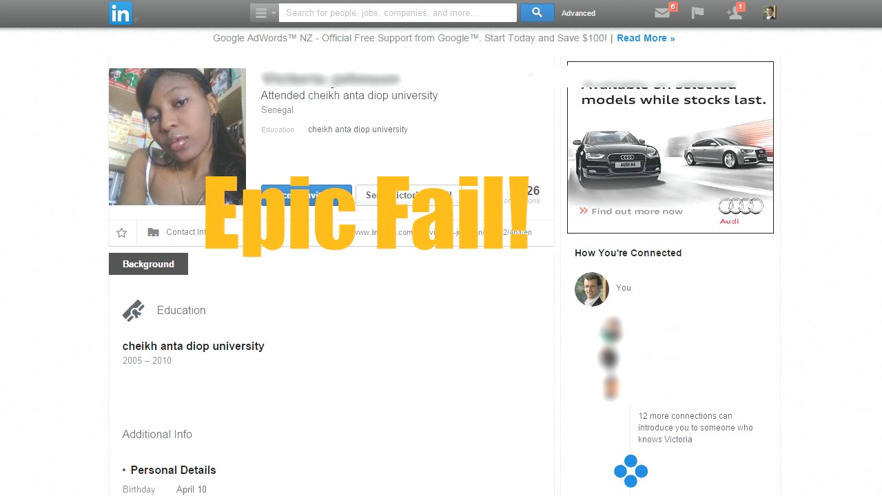Epic LinkedIn Fail