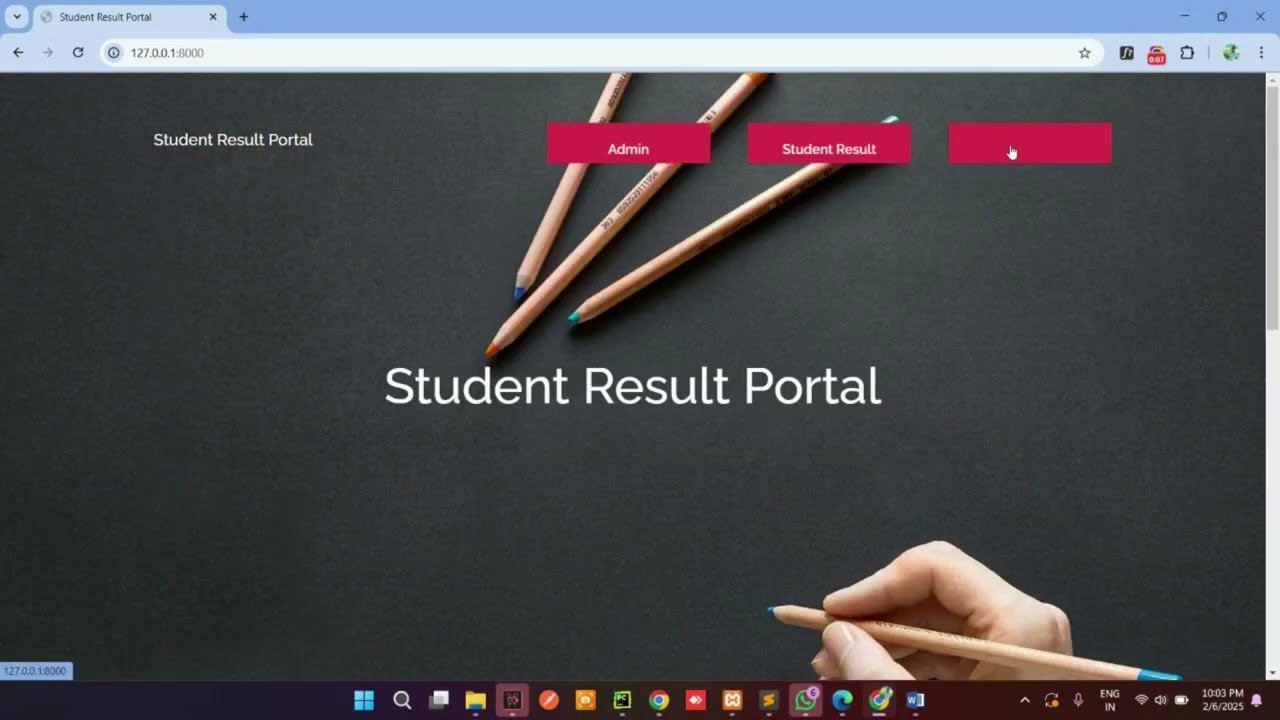 Student Result Portal using Python Django