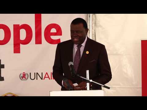 President of Namibia speaks at MDG6 report launch