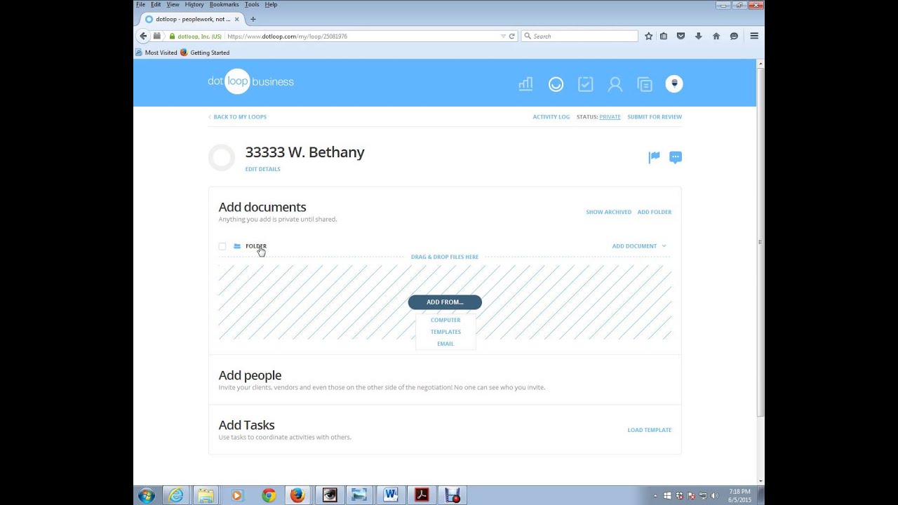 DotLoop Training: Creating Transactions & Folders