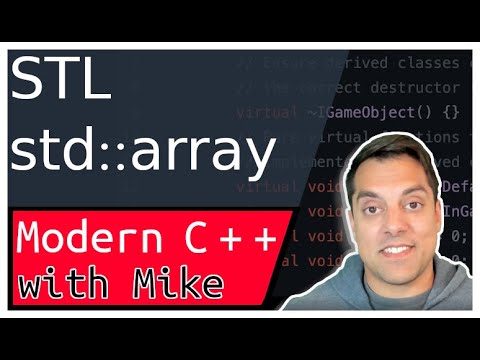 STL std::array (Since C++11) | Modern Cpp Series Ep. 114