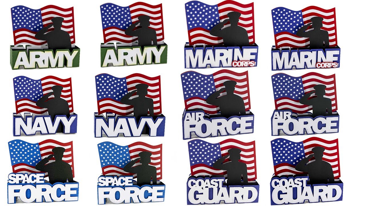 Military Box Card SVG Assembly Tutorial