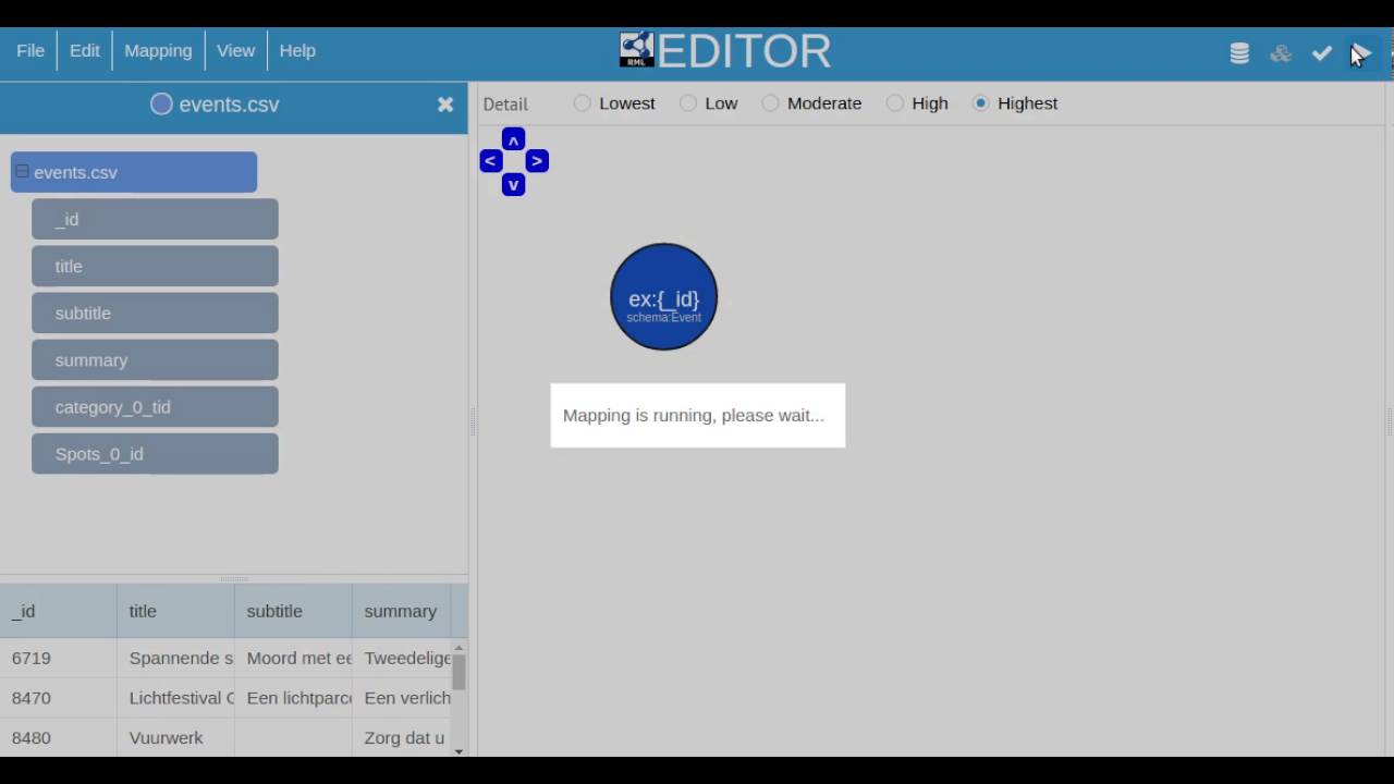 RMLEditor | Create Mappings