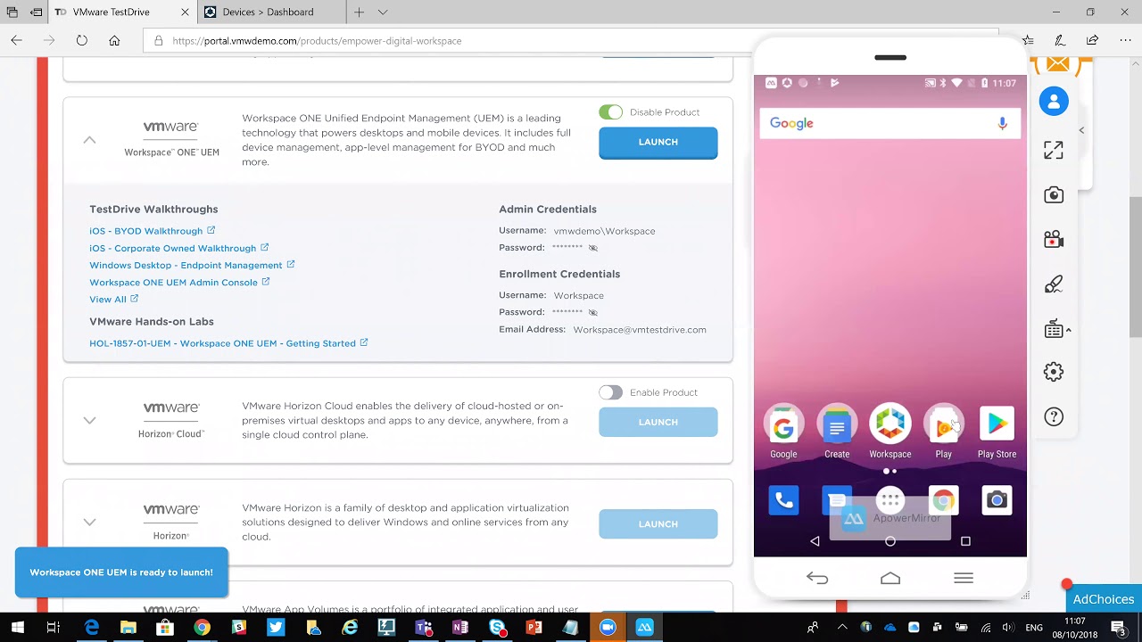 VMware Workspace ONE and Android Adaptive Enrollment