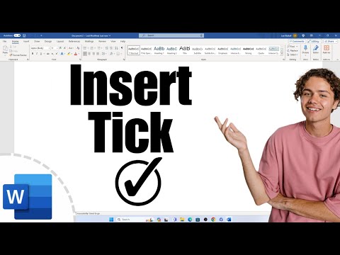 How To Insert A Tick (Checkbox) In Word - MAC